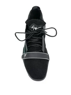 GIUSEPPE ZANOTTI Split Sole Logo Strap Sneakers