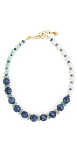 Brinker & Eliza Willa Beaded Necklace - Blue Multi
