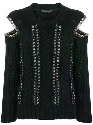 Alexander Mcqueen Drop Shoulder Sweaters For Women