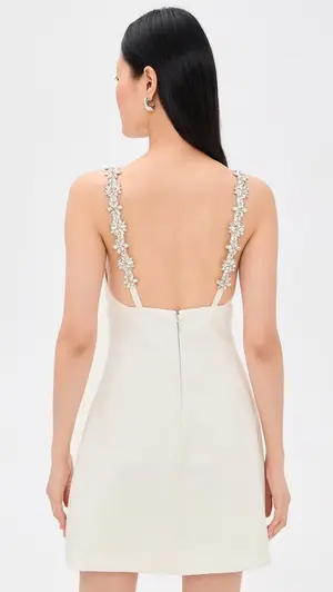 Cinq À Sept Mattison Dress With Crystal Embellishments