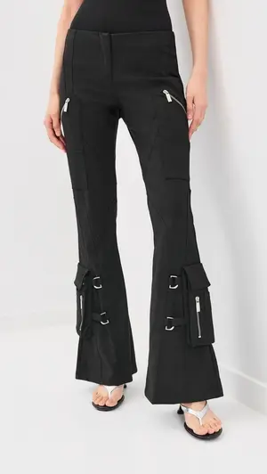 Off-White Wool Flare Pants