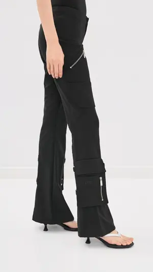 Off-White Wool Flare Pants