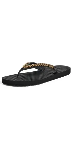 Stella McCartney Falabella Chain Flip Flops