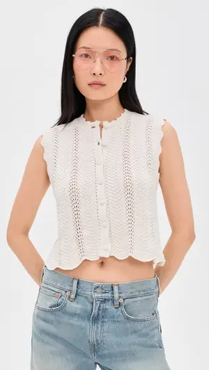 Madewell Kim Wavy Stitch Vest