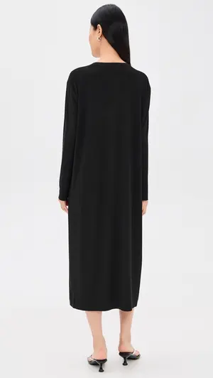 Norma Kamali Oversized Long Sleeve Midi Dress