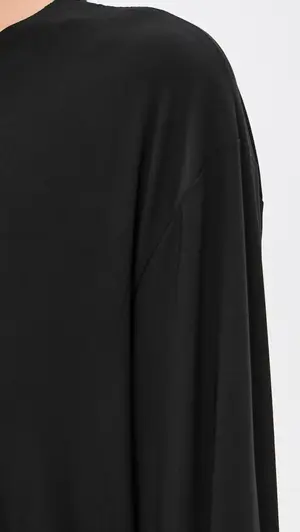Norma Kamali Oversized Long Sleeve Midi Dress