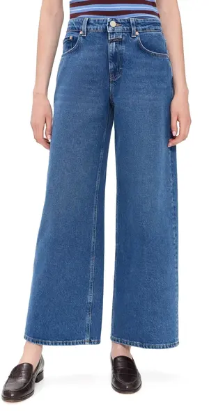 Closed Jayla Wide Leg Jeans - Mid Blue