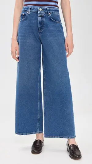 Closed Jayla Wide Leg Jeans - Mid Blue