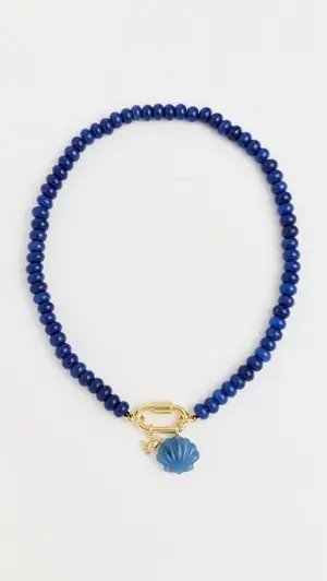Madewell Beaded Charm Necklace With Carabiner Closure