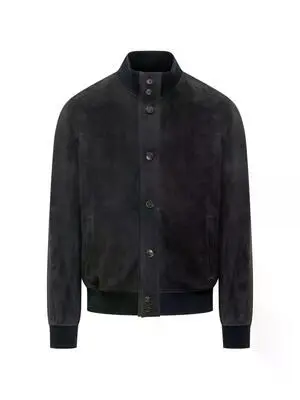 RENZO ROMAGNOLI Suede Bomber Jacket