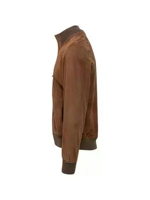 RENZO ROMAGNOLI Suede Bomber Jacket