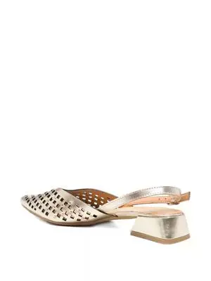 GIOSEPPO Lagos Perforated Leather Slingback Pumps