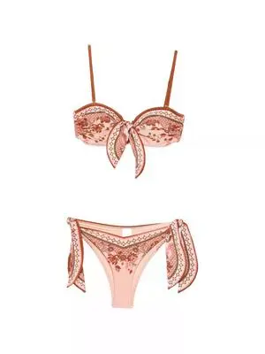 Zimmermann Paisley Print Bikini - Pink