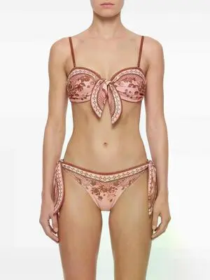Zimmermann Paisley Print Bikini - Pink