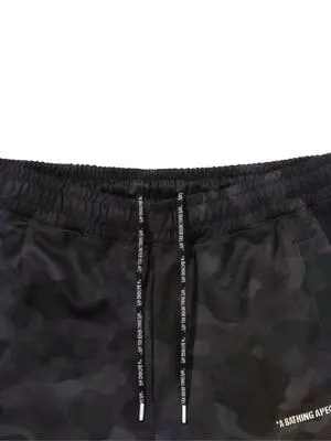 A BATHING APE Color Camo Track Pants - Black