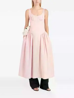 Proenza Schouler White Label Seersucker Midi Dress - Pink