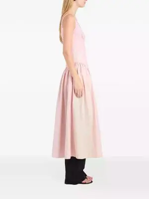 Proenza Schouler White Label Seersucker Midi Dress - Pink
