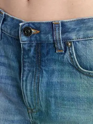 Givenchy Frayed Hem Denim Shorts