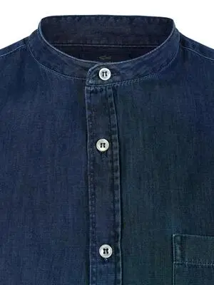 Paul & Shark Mandarin-collar Chest-pocket Shirt