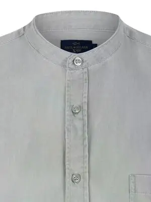 Paul & Shark Mandarin-collar Chest-pocket Shirt