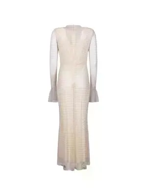 TWENTY FOURHAITCH Flared Cuff Maxi Dress