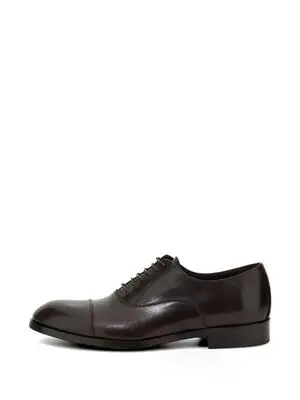 Boggi Milano Buffed Leather Oxford Shoes