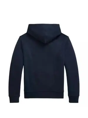Polo Ralph Lauren Drawstring Hoodie With Embroidered Pony Detail - Blue