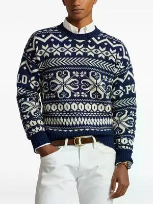 Polo Ralph Lauren Fair Isle Logo Intarsia Sweater