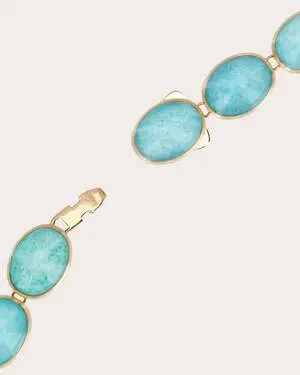 NANIS ITALIAN JEWELS Amazonite Doublet Small Anice Boules Necklace