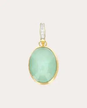 NANIS ITALIAN JEWELS Jadeite Doublet Medium Lattementa Charm - Yellow