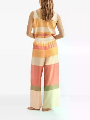 ERES Sorbets Striped Silk Sleeveless Top