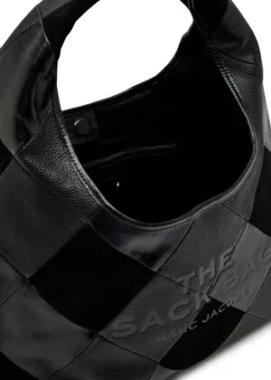 Marc Jacobs The Sack Panelled Suede And Leather Shoulder Bag