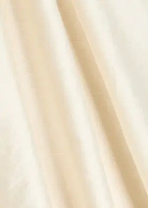 SOLAQUA Antonella Embroidered Draped Maxi Dress - Ivory