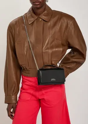 Marc Jacobs Glam Mirror Mini Glossed Leather Cross-body Bag