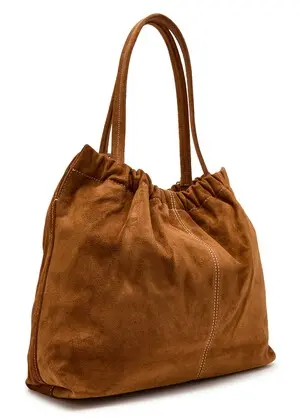 Marc Jacobs Suede Tote Bag With Chain Detail