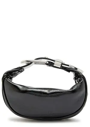Marc Jacobs The Party Studded Glossed Leather Top Handle Bag