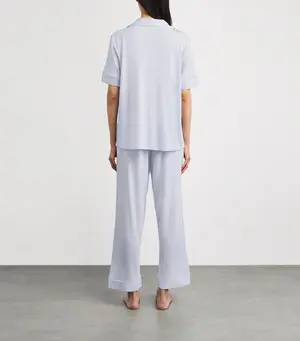Eberjey Short-sleeve Gisele Pyjama Set - Blue
