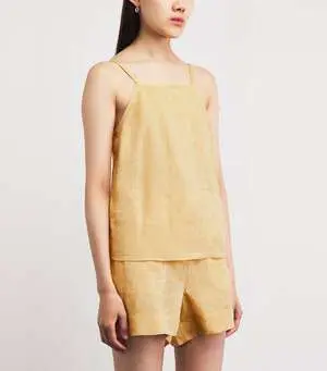 ERES Linen Camisole Blouse - Yellow