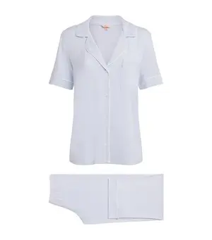 Eberjey Short-sleeve Gisele Pyjama Set - Blue
