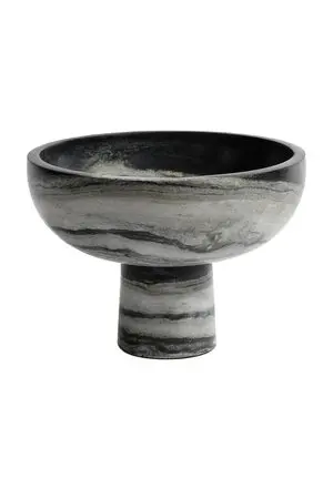 The Favorites Panda Marble Footed Bowl - Black