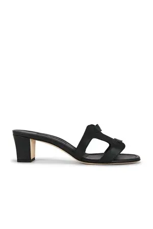 Manolo Blahnik Grellanu 50 Sandal - Black