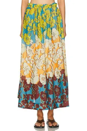 ALEMAIS Splice Midi Skirt