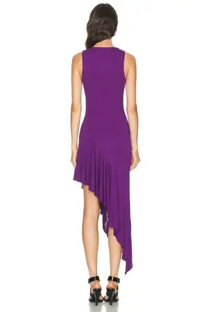 Alaïa Asymmetrical Ruffled Dress