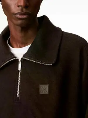 Calvin Klein Quarter-zip Logo-patch Sweater