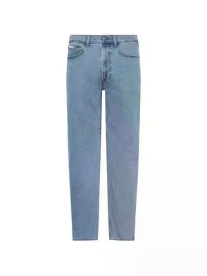 Calvin Klein Light Wash Logo Patch Jeans
