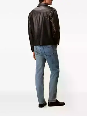 Calvin Klein Light Wash Logo Patch Jeans