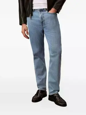 Calvin Klein Light Wash Logo Patch Jeans