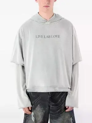 Camper Layered Hoodie - Grey