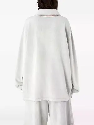 Camper Frayed Collar Sweatshirt