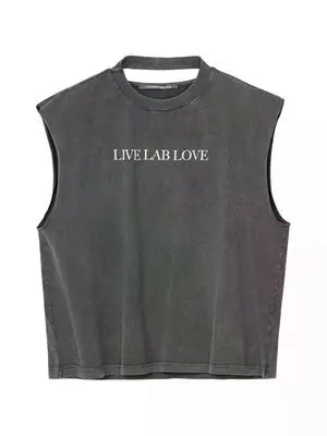 Camper Sleeveless Round Neck Cotton Top